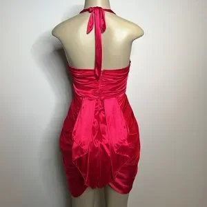 Jodi Kristopher | Dresses | Jodi Kristopher 34 Red Satin Dress | Poshmark